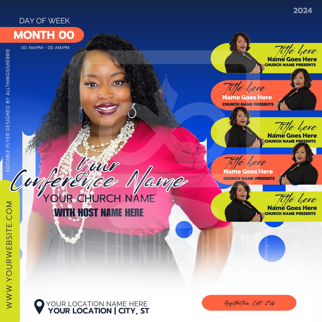 DIY Church Flyer Template for Canva Pastor Appreciation, Church ...