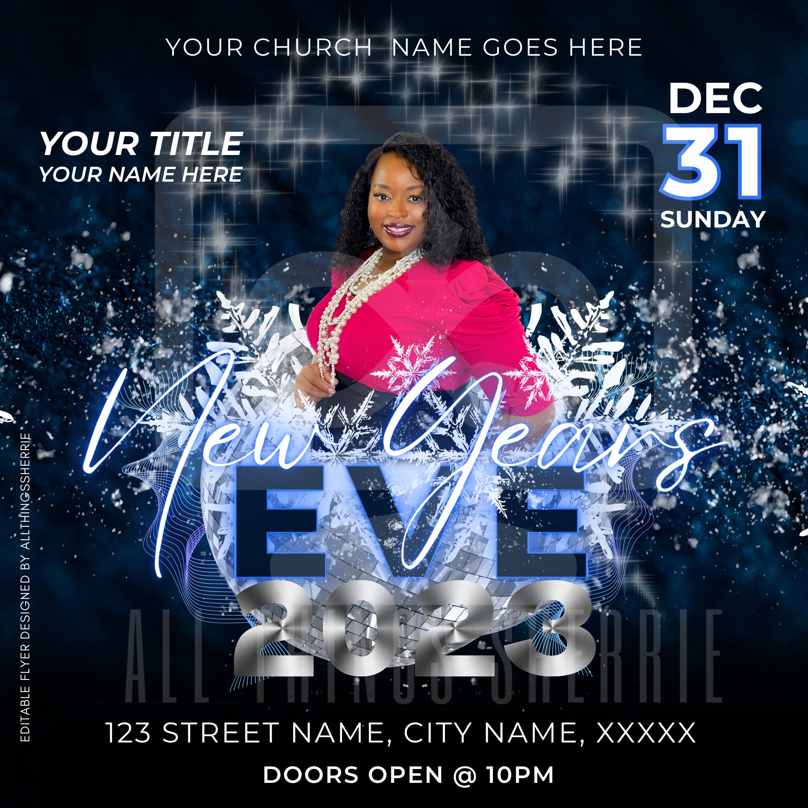 DIY Church Flyer Template for Canva Pastor Appreciation, Church ...