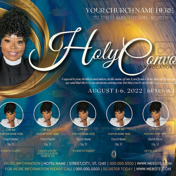 Convocation Program Template - Etsy