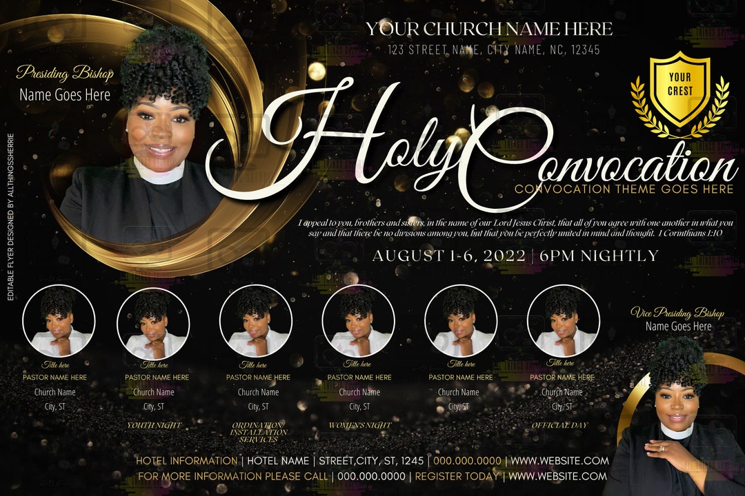 DIY Church Flyer Template for Canva Pastor Appreciation, Church ...