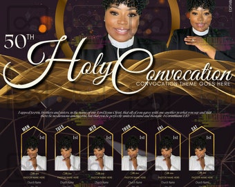 DIY Church Flyer Template for Canva Pastor Appreciation, Church ...