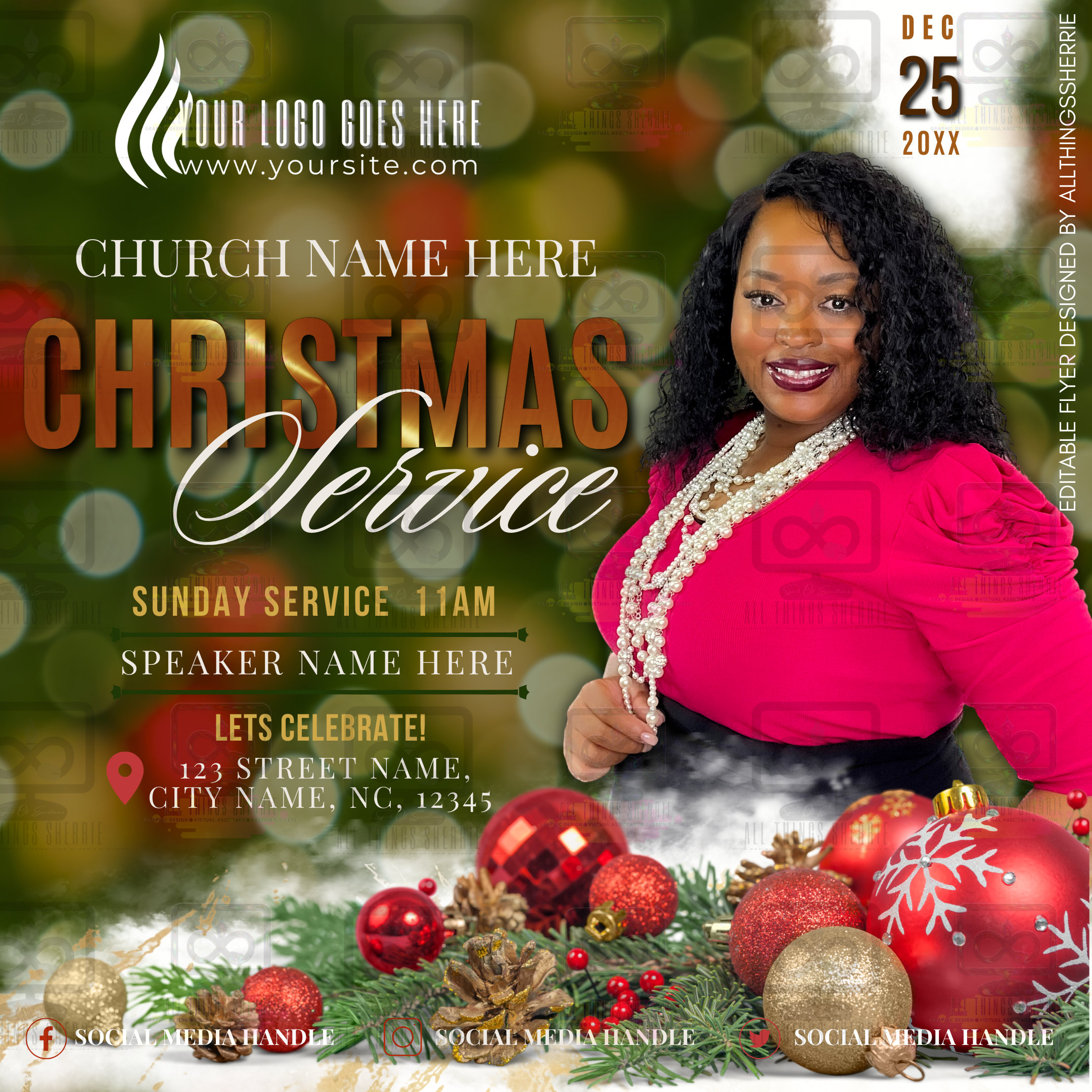 DIY Church Flyer Template for Canva Pastor Appreciation, Church ...