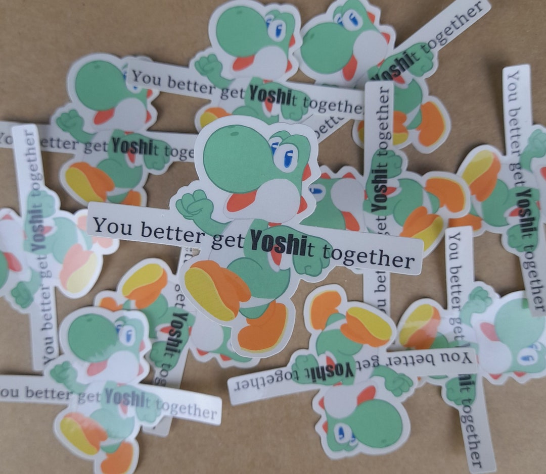 Yoshi Stickers Super Mario Stickers Decorations Stickers - Etsy