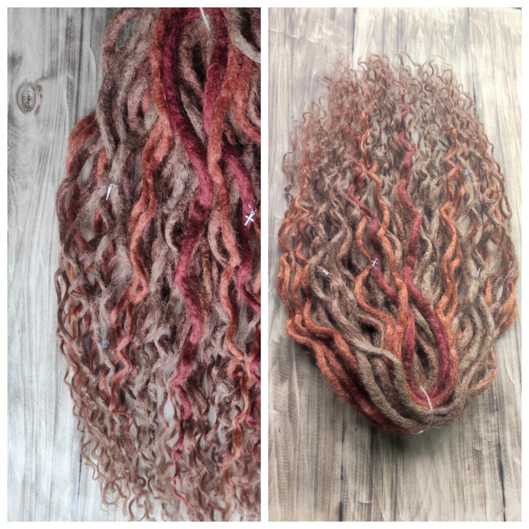 Full Set Wavy Dreads Crochet Curly Dreadlocks Double Ended or Single ...
