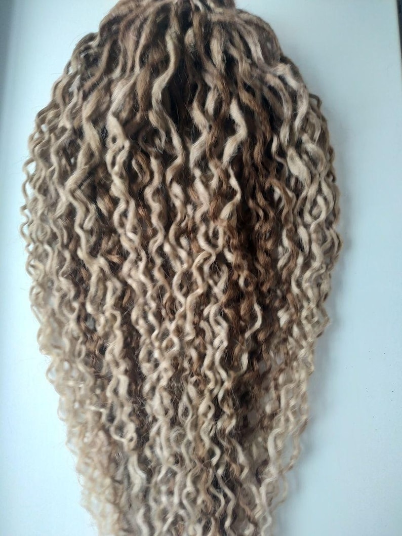 Curly Dreads Crochet Curly Dreadlocks Natural Looks Double | Etsy