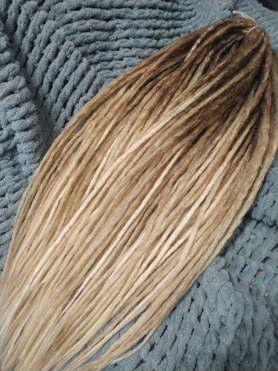 Boho Dreadlocks Extension Brown Blonde Ombre Dread Extension Double or ...