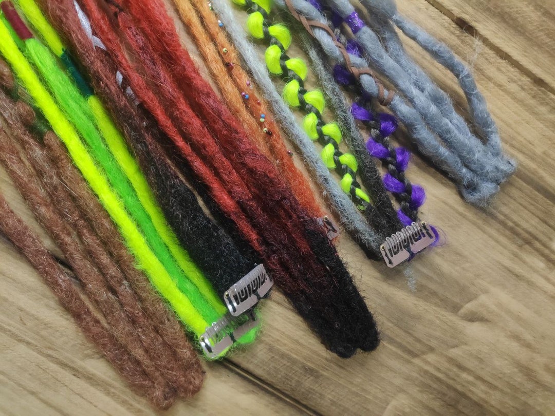 Clip-in Dreads and Braids Viking Easy Install Dreads on Clip Synthetic ...