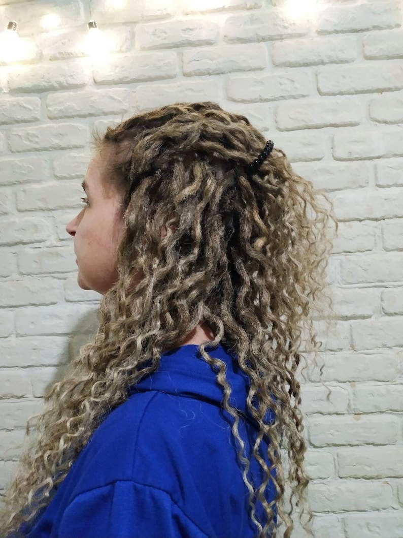 Curly Dreads Crochet Curly Dreadlocks Natural Looks Double | Etsy