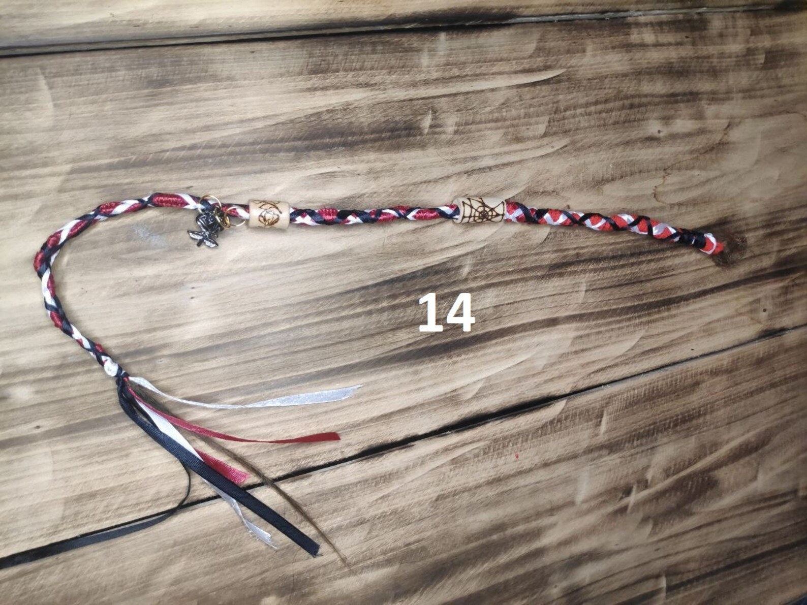 ONE Decoration for Dreadlocks Mandala Style One End With Feathers and ...