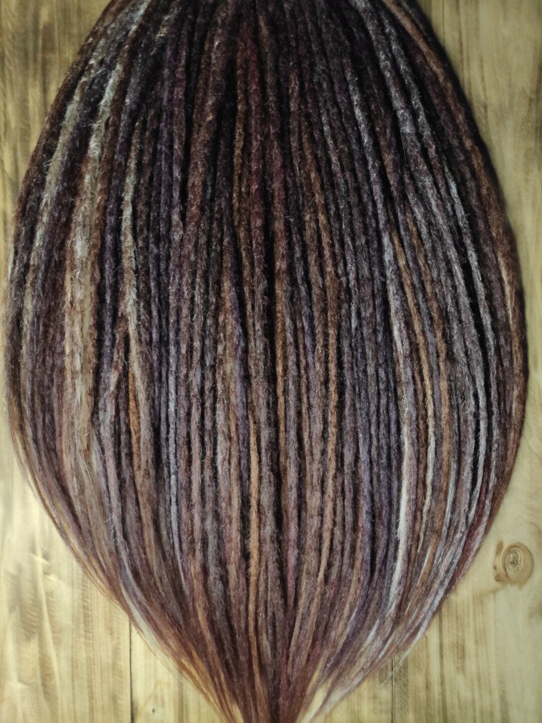 Brown Straight Hook Dreadlocks Double or Single Ends Very Easy and Soft ...