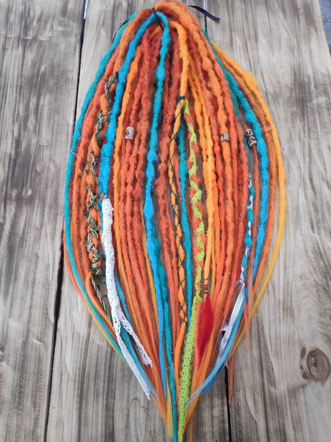 Red Light Bright Dreadlocks Double or Single Ended Crochet Dreads ...