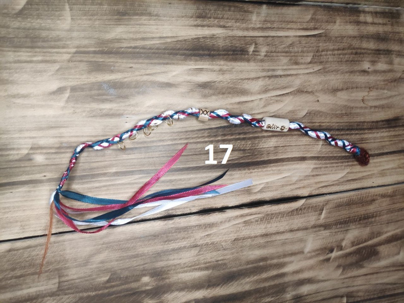 ONE Decoration for Dreadlocks Mandala Style One End With Feathers and ...