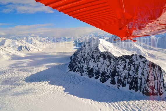 Flying Over Denali Photograph Photo Alaska Picture Aerial | Etsy