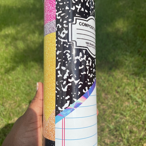 Composition Book Tumbler - Etsy