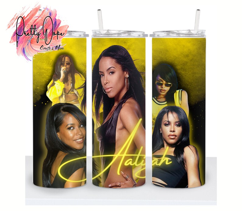 Aaliyah, Tumbler Design, Digital Design PNG, Design for Sublimation ...