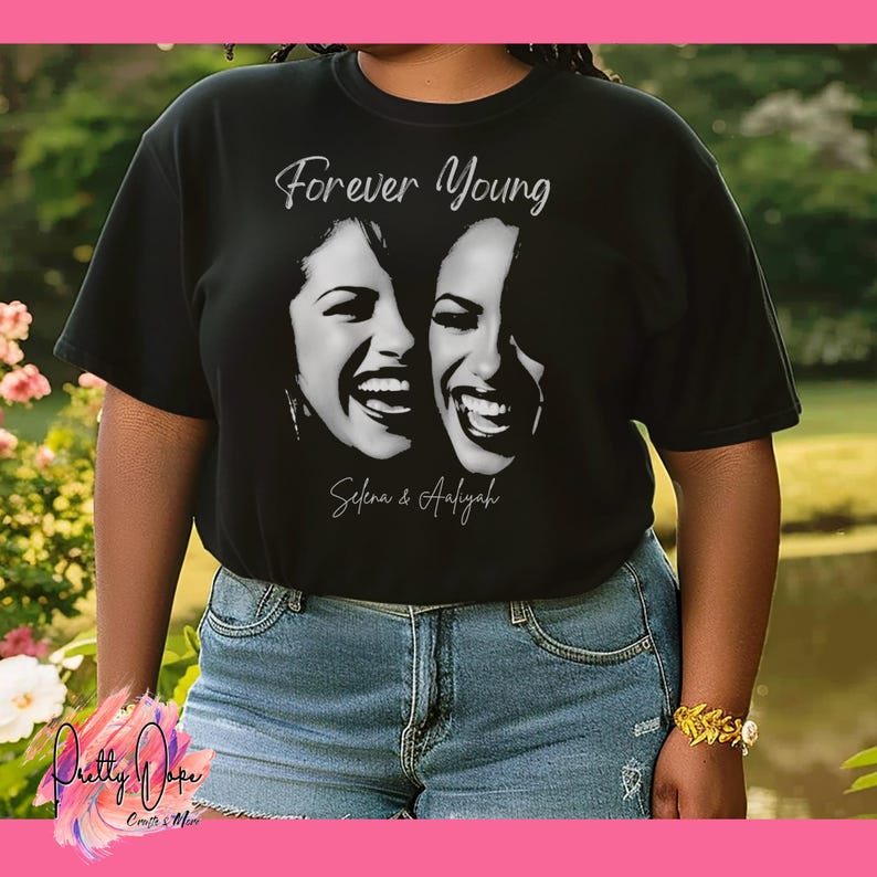 Selena & Aaliyah Tribute T-shirt | Iconic Legends Graphic Tee | 90s ...