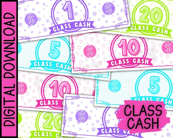 Classroom Cash Printable Play Money digital Download - Etsy