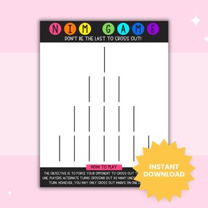 NIM Game Road Trip Activity Travel Car Game Printable - Etsy