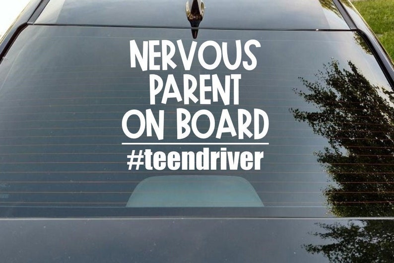 Nervous Parent on Board SVG Cut File Teen Driver digital Download - Etsy