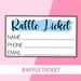 Printable Blue Raffle Ticket | Enter to Win Card - Etsy