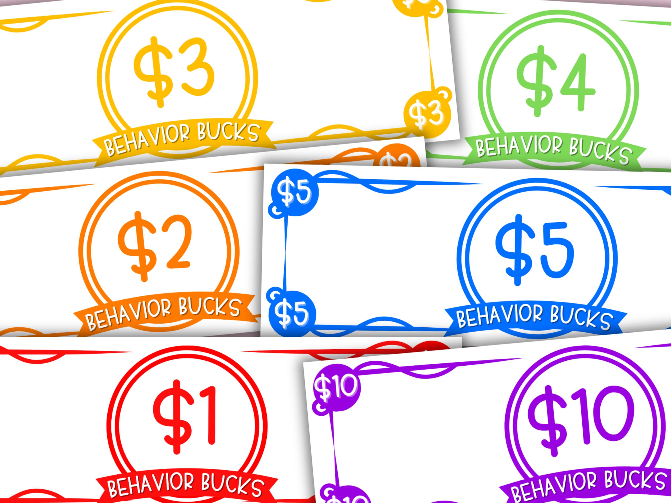 Printable Behavior Bucks Reward Incentive Money - Etsy
