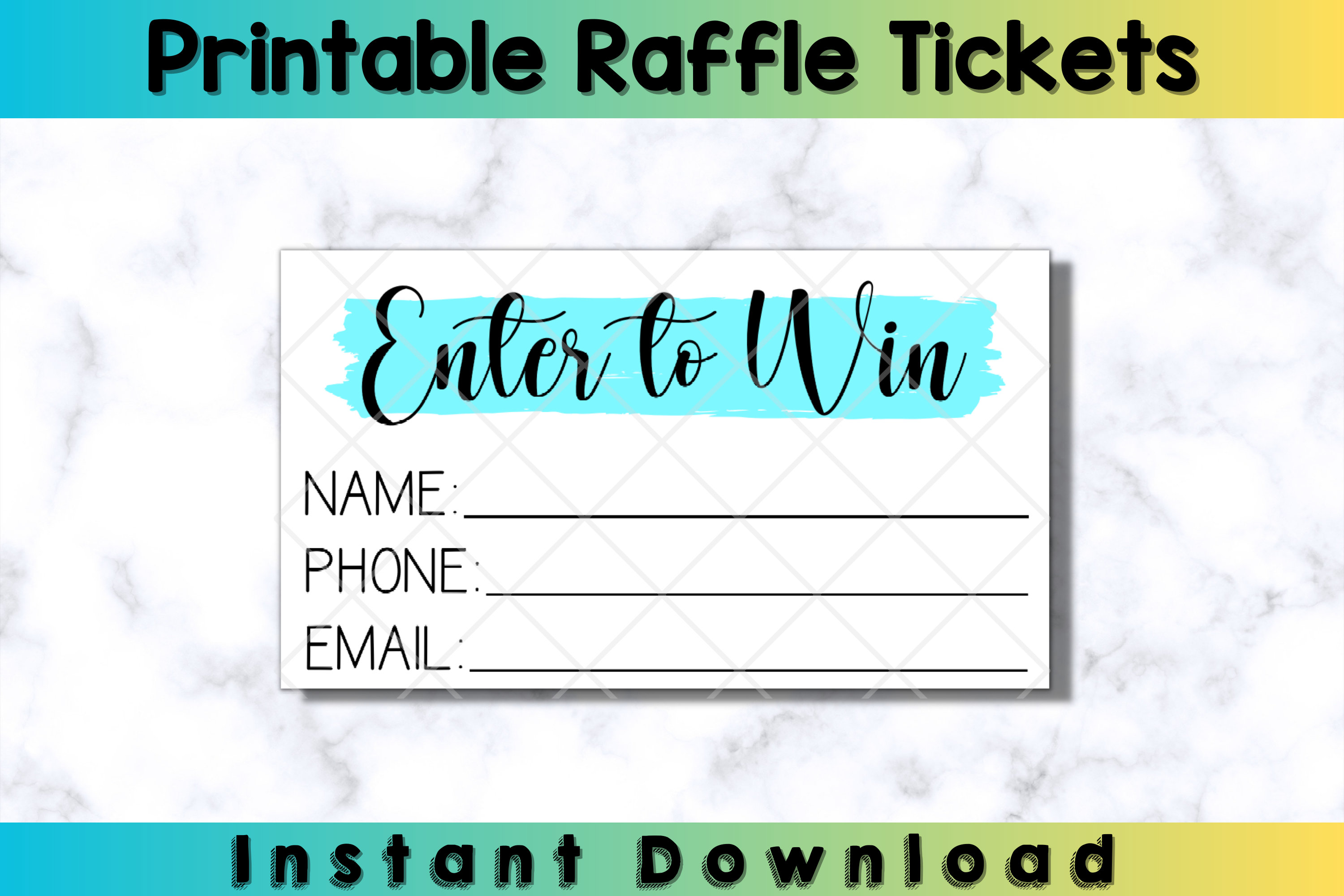 Blank Raffle Ticket Clip Art