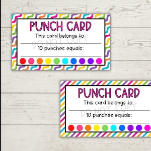 Digital Prints Prints Digital File Holiday Carnival Punch Card ...