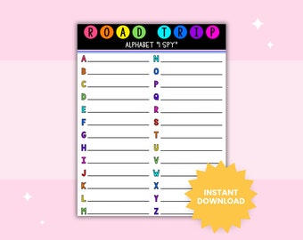 I Spy Alphabet Printable Game, Abc Printable for Kids, Alphabet I Spy ...