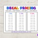 EDITABLE Vinyl Decal Price Chart Small Business Tool | Etsy UK