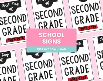 First Day of School Printable, First Day of Second Grade, Back to ...