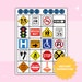 Road Sign Spot It Game Printable Activity for Road Trip - Etsy