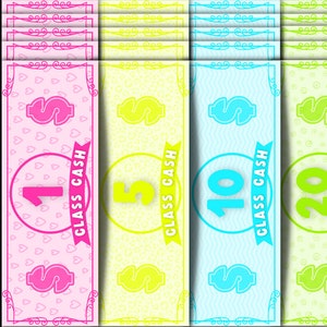 Classroom Cash Printable Play Money for Teachers digital Download - Etsy
