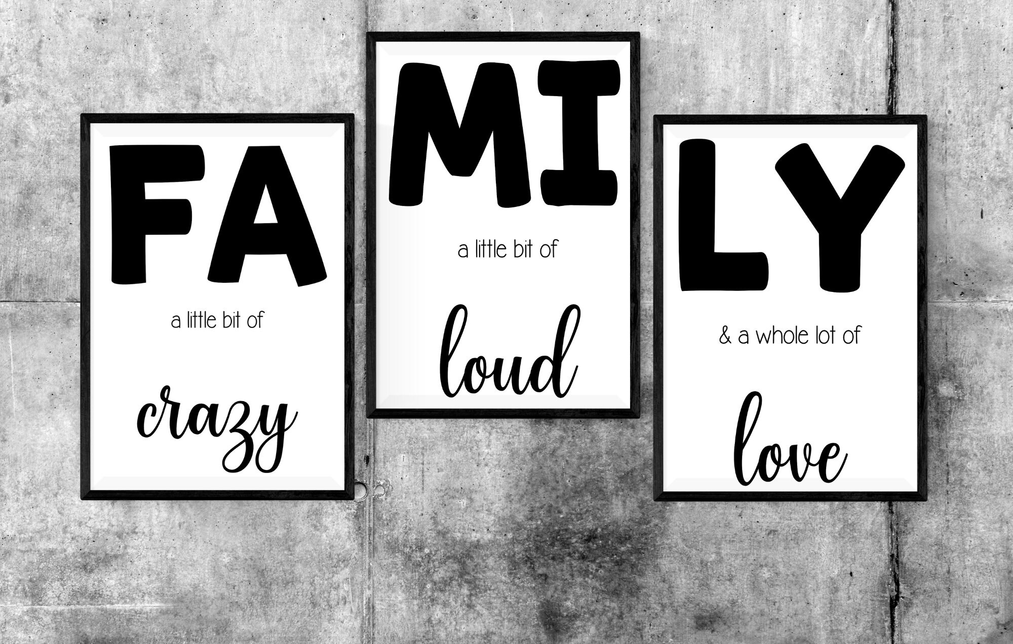 FAMILY Printable Wall Décor | Family Wall Art - Etsy