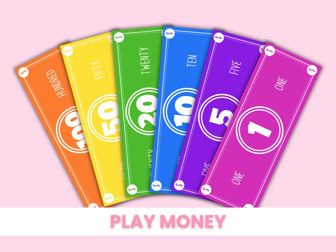 Printable Pretend Play Money Bucks - Etsy