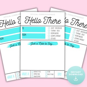 Teal Memo Notepaper for Small Business Owners - Etsy