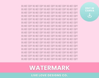 Do Not Copy/watermark Png - Etsy