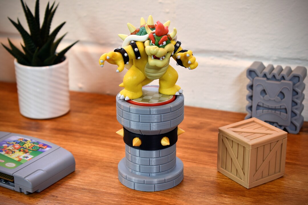 Bowser's Castle Inspired Amiibo Display Stand - 3D Printed - Etsy