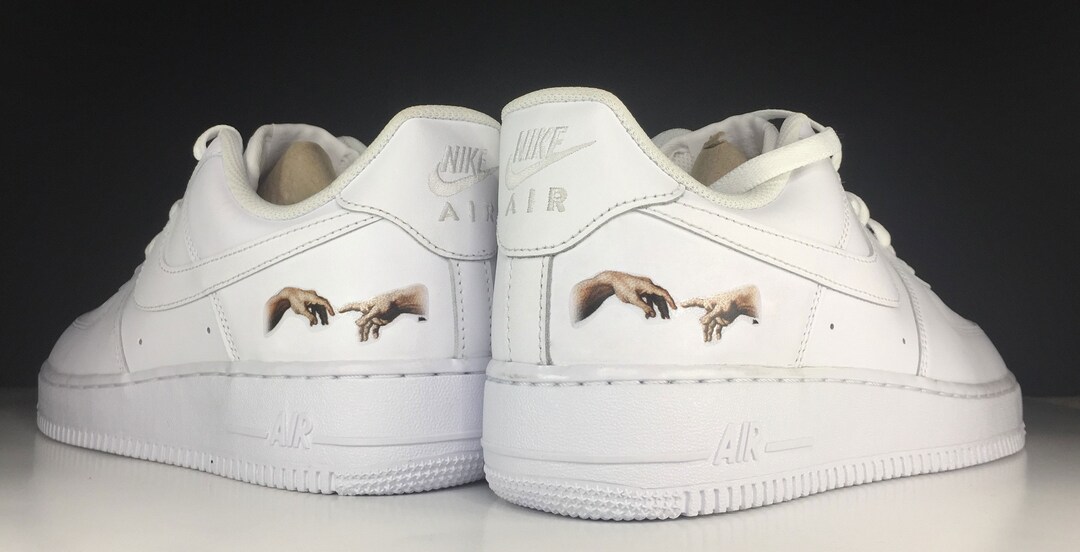 The Creation of Adam Re-usable Sneaker Decal - Nike AF1, Adidas ...