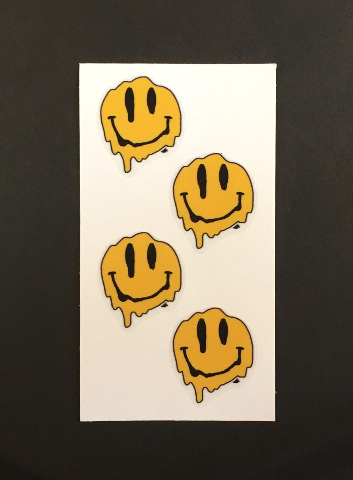 Melted Smiley Re-usable Decal - Nike AF1, Adidas Superstar - Etsy