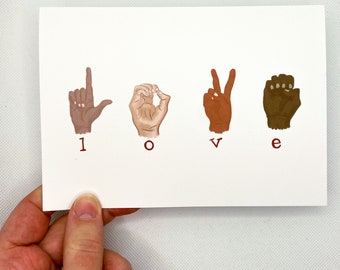 Asl Love - Etsy