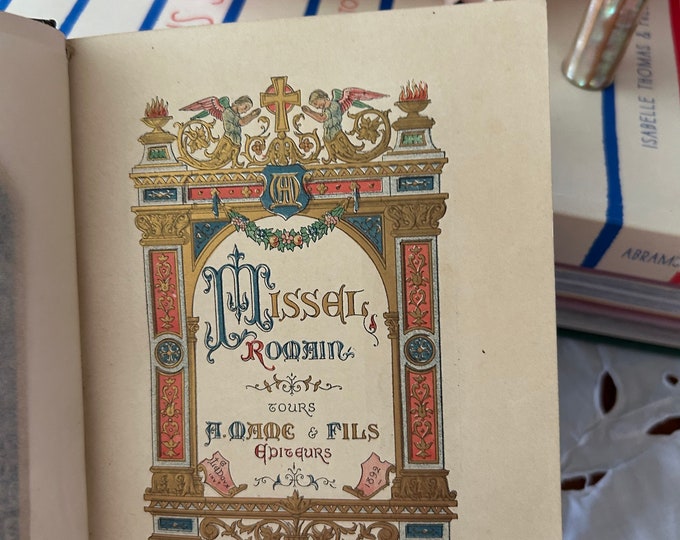 French Antique Leather Missel/ Prayer Book 1892 - Etsy