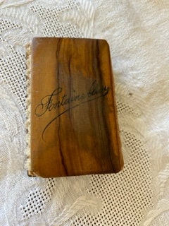 An Antique French Needle Case Hand Painted Bird on Wood - Etsy