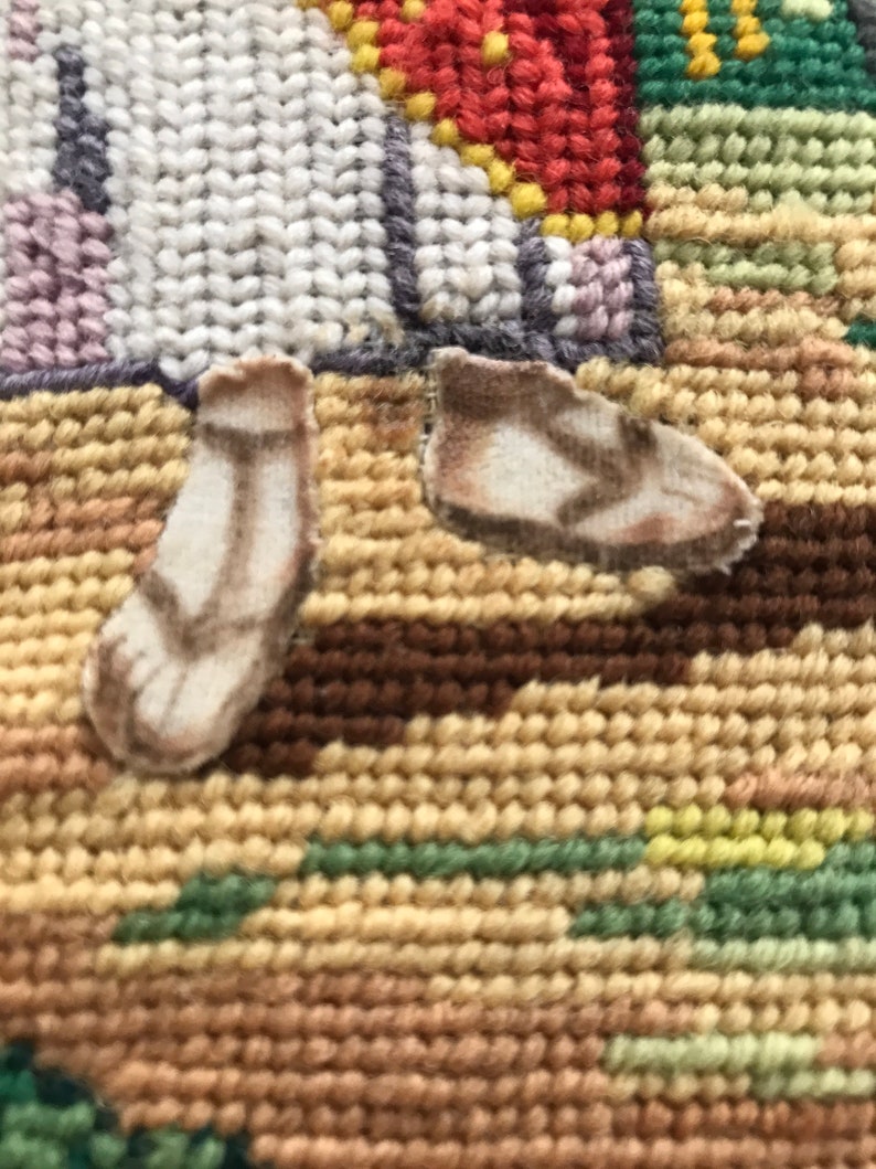 French Antique Hand Made Religious Wool Tapestry Holy Family - Etsy