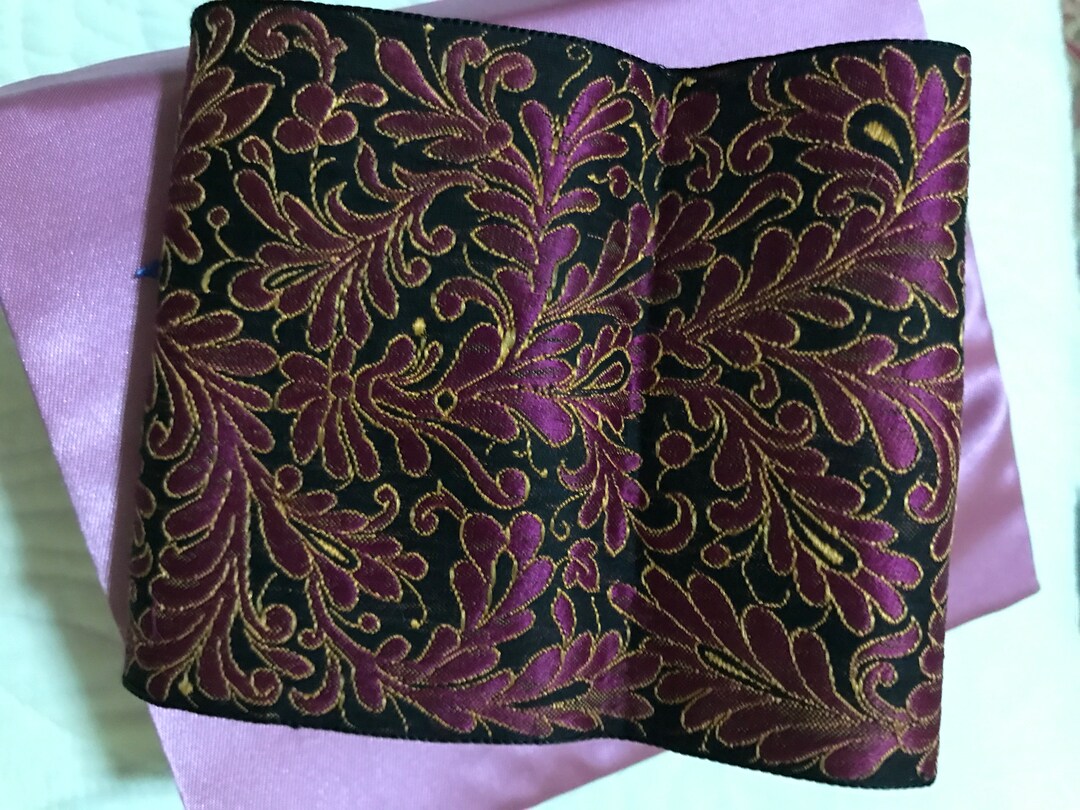 An Antique French Silk Brocade Ribbon Paisley Design - Etsy