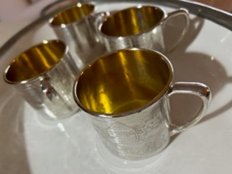 Set of FOUR Oneida Silverplate Christening Cups 'noah’s Ark Animals' - Etsy