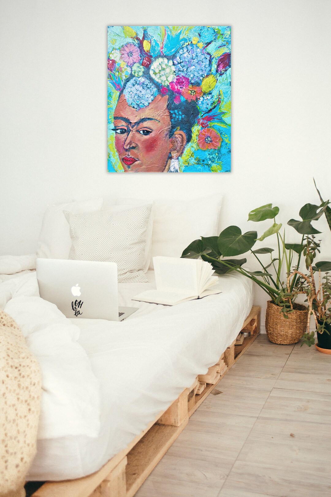 Frida Kahlo Painting, Art Frida, Con Amigos,wall Art. - Etsy