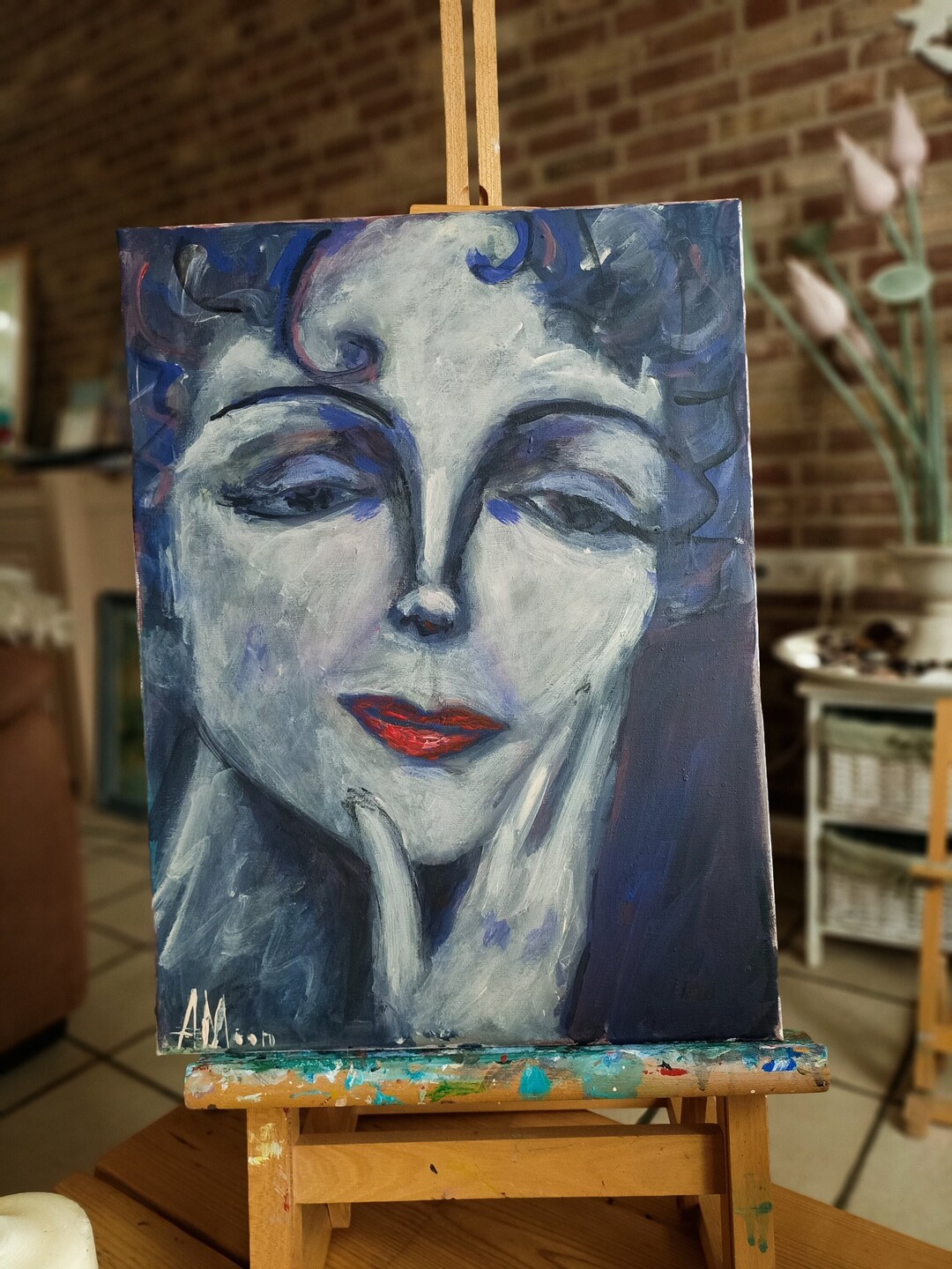 Edith Piaf Portrait French Singer Painting Paris Painting - Etsy