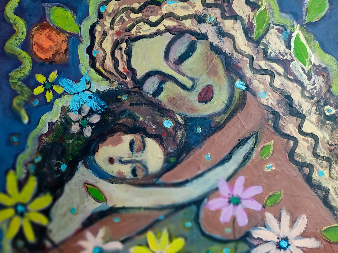 Motherhood ART, MOTHERHOOD - Mother and Child Fine Art Painting, the ...