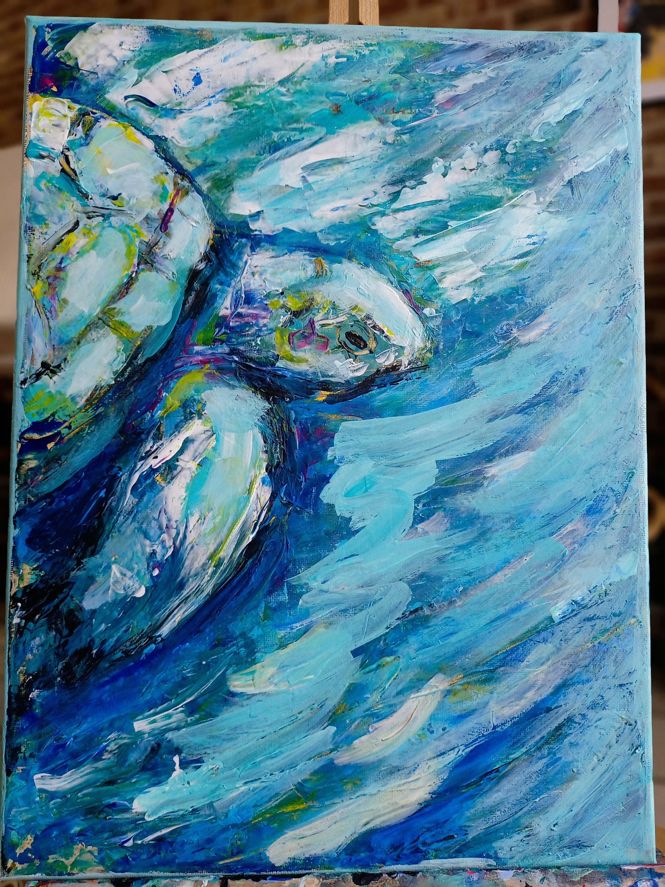 Abstract Marine Animals Paintings
