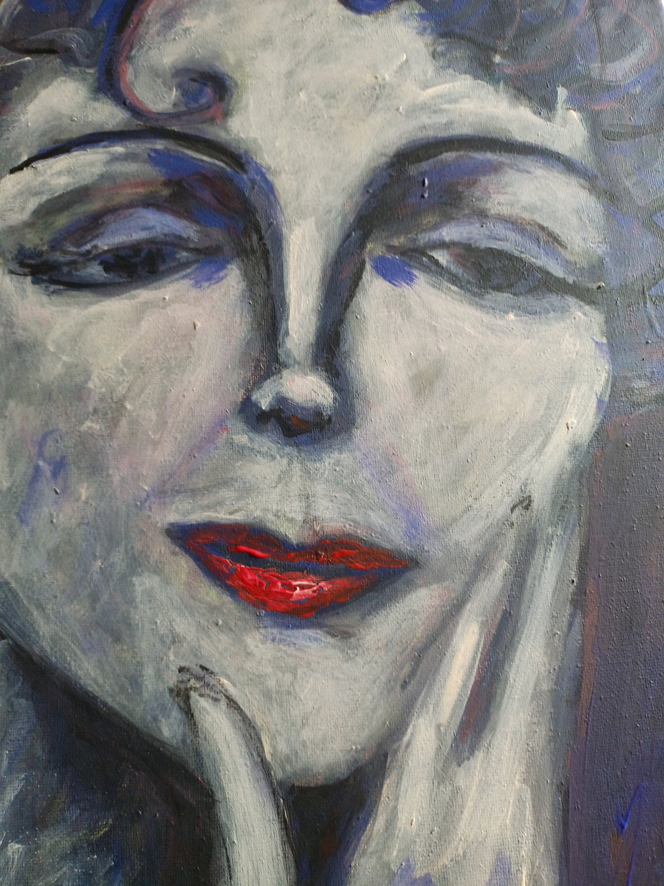 Edith Piaf Portrait, French Singer Painting, Paris Painting, Love ART ...